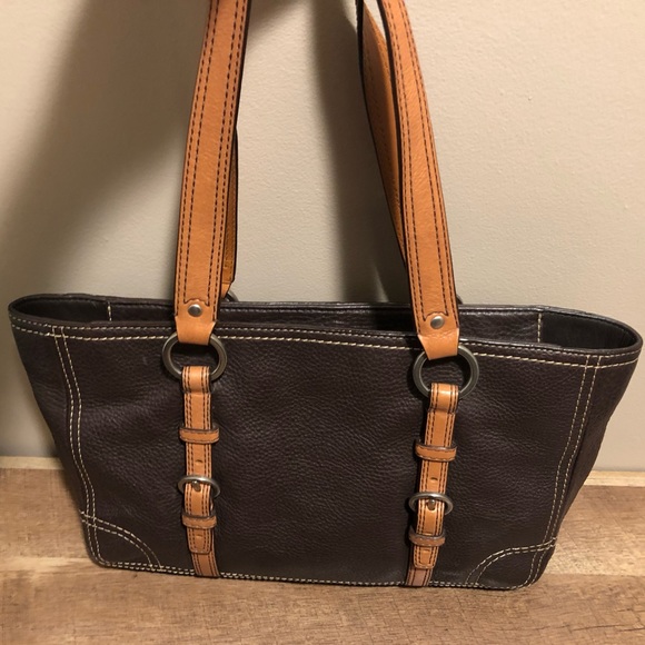 Coach | Bags | Coach Chelsea Tote Brown Saddle Pebbled Leather | Poshmark
